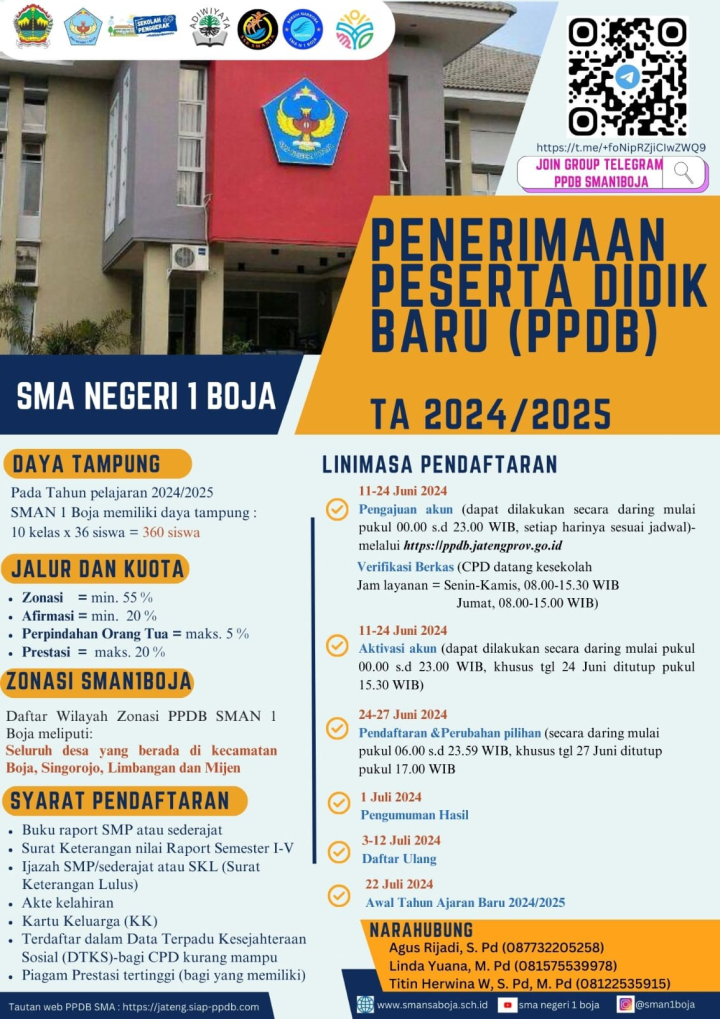 Website Official SMA Negeri 1 Boja Kabupaten Kendal